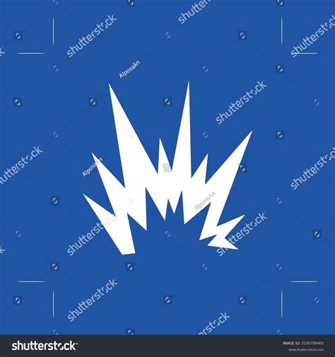 Explosion Warning Symbol Sign Attention Fire Stock Vector Royalty Free