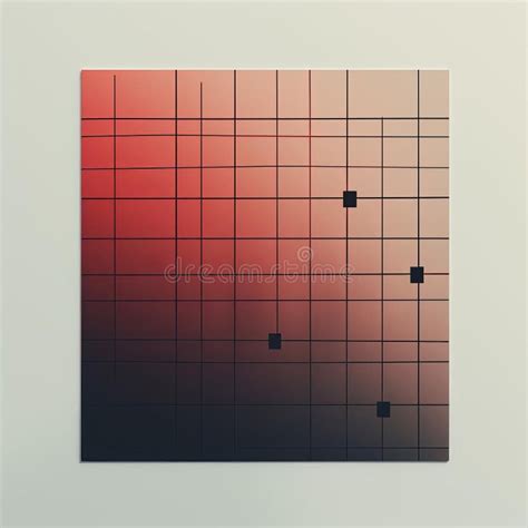 Modern Minimalistic Grid Design With Gradient Color Transition Stock