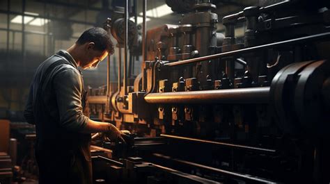 Premium Photo Quotfactory Engineer Operating Hydraulic Tube Bender Aiquot