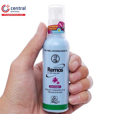 CHÍNH HÃNG Xịt chống muỗi Mentholatum Remos Hương Lavender 60ml