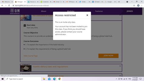 unable to join the course report an issue openlearning help community