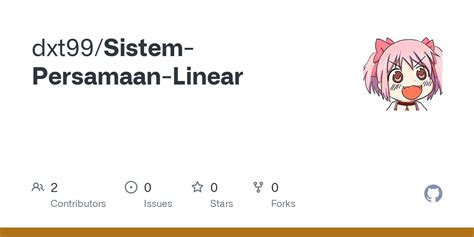 Github Dxt99sistem Persamaan Linear