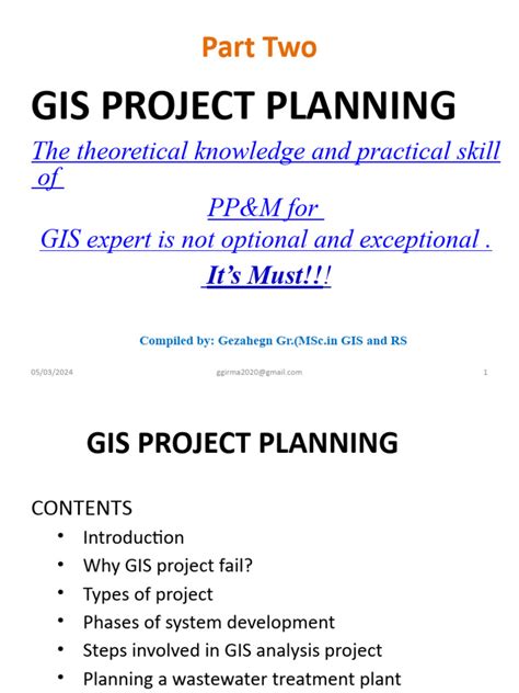 Part Two GIS Project Planning and Management Lecture Note 2023 | Download Free PDF | Geographic ...