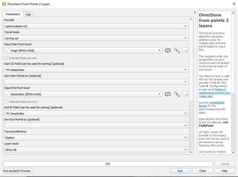 network analyst ors tools in qgis produces quota exceeded and over