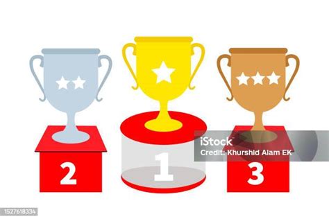 우승자 상 트로피 포디움 골드 컵 실버 컵 브론즈 컵 스포츠 어워드 대회 1 위 2 위 3 위 받침대에 상금 트로피 잔 트로피 아이콘 연단 아이콘 컵 우승자 아이콘