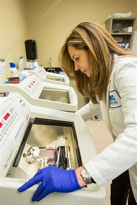 Pathologist Taking Tissue Sections Stock Image C0360008 Science