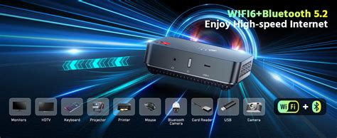 NiPoGi AM02 PRO AMD Ryzen 7 5700U 16GB 512GB SSD DP HDMI Type C Wi Fi 6 Bluetooth 5 2 WINDOWS 11