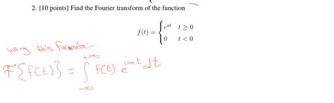 Solved Points Find The Fourier Transform Of The Chegg