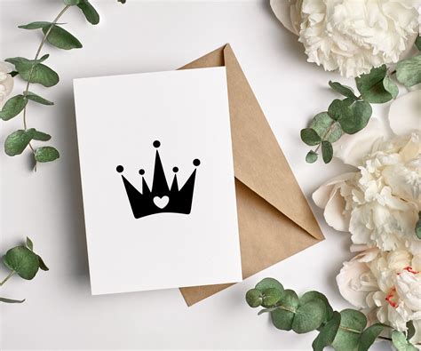 Princess Crown With Heart Clipart Svg Heart Crown Svg Svg Etsy Australia