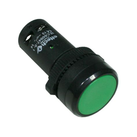 Push Button Non Illuminated NO NC Spring Return Green Eltech