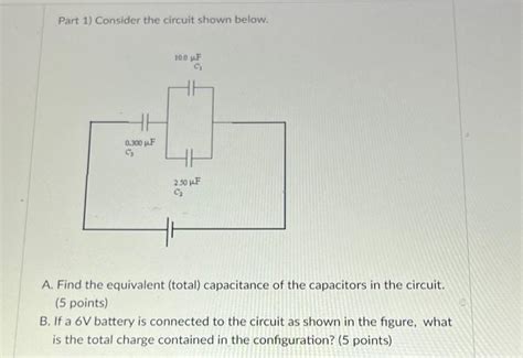 Solved Part Consider the circuit shown below μF C Chegg