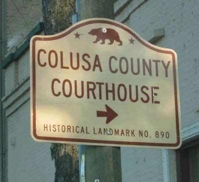 Colusa County Courthouse Historical Marker