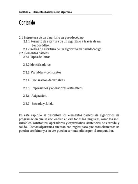 Estructuras Basicas De Los Algoritmos Pdf Tipo De Datos Algoritmos