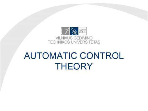 Automatic Control Theory References B C