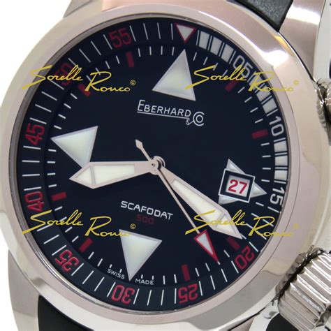 Orologio EBERHARD Scafodat 500 SUB Professionale Gomma 41025.02 CU ...