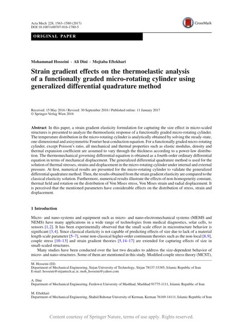 Strain Gradient Effects On The Thermoelastic Analysis Of A Functionally Graded Micro Rotating