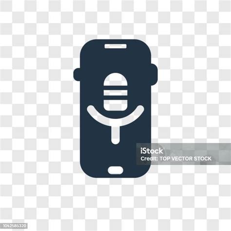 투명 한 배경 마이크 투명도 로고 디자인에 고립 된 마이크 벡터 아이콘 노래방기계에 대한 스톡 벡터 아트 및 기타 이미지
