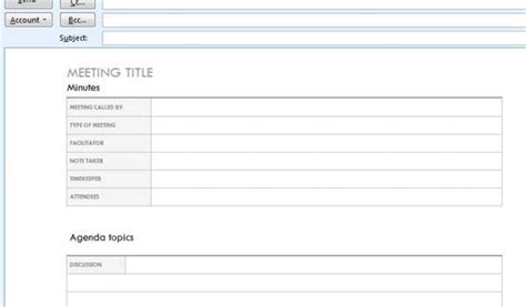 Mom Email Template Printable Template Of Meeting Minutes Informal