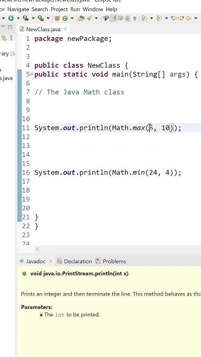 Java Math Class 🤔🙋🏻‍♀️shorts Java Coding Software Youtube