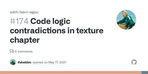 code logic contradictions in texture chapter · issue 174 · sotrh learn