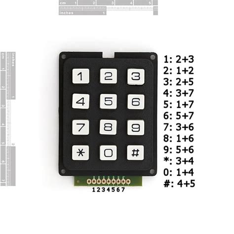 about pins on a membrane matrix keypad