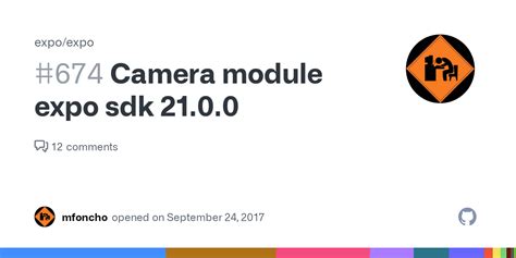 Camera Module Expo Sdk 2100 · Issue 674 · Expoexpo · Github