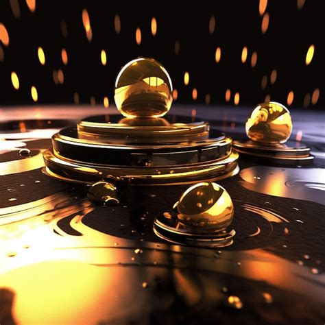 Premium Photo 3d Gold Defect Mathematical Pattern And Luxury View Ai