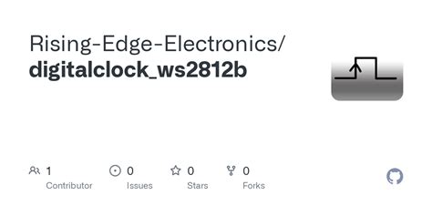 github rising edge electronics digitalclock ws2812b