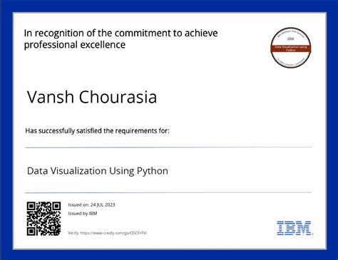 Vansh Chourasia On Linkedin Python Ibm Certificate Data Datascience Badge Dataanalytics