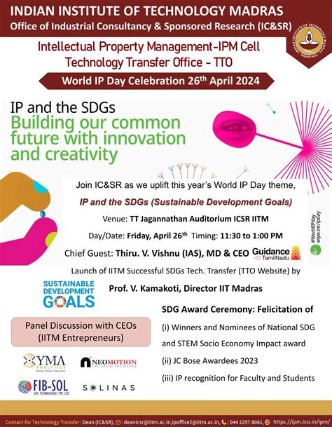 Prabhu Rajagopal On Linkedin Pl Join Us For World Ip Day Celebrations 1130 Am Onwards On