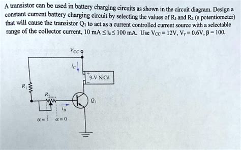 solved a transistor can be used in battery charging circuits as shown