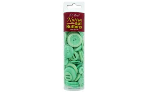 Nutton But Buttons 46oz Tube Mixed Sizes Resin Buttons Lght Green 4