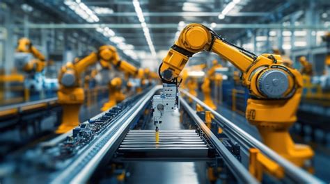 Robotics The Future Of Manufacturing Premium Ai Generated Image