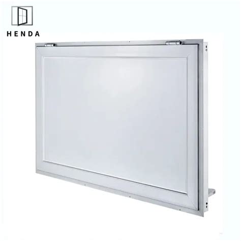 Factory Price Aluminium Gas Strut Pass Through Windows Top Hung