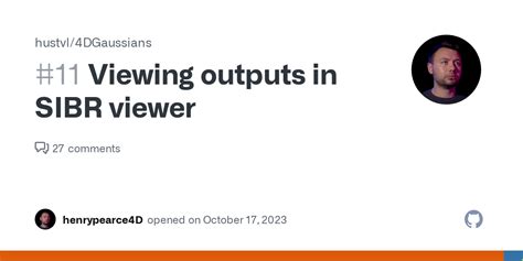 Viewing Outputs In SIBR Viewer Issue Hustvl DGaussians GitHub