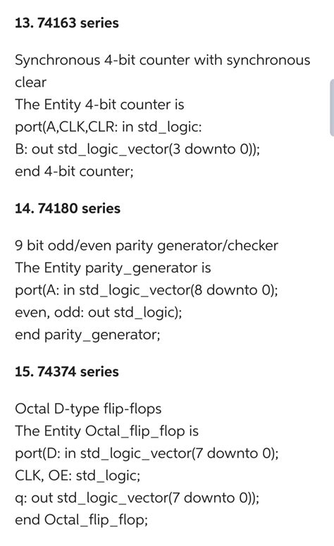 Solved 3 Write Entity Declaration For Each Of The Ttl Devices In