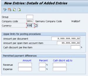 SAP FI Define Tolerance Groups For Employees Sachin H Patil