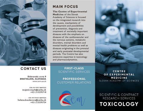 Toxicity Studies Centre Of Experimental Medicine Of The Sas