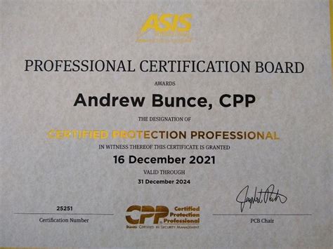 Drew Bunce Crpc™ On Linkedin My Cpp Certificate Finally Came In The Mail It Was Definitely