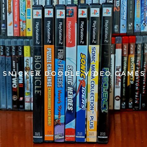 Ps2 Games Sonicfur Fightersfrequencybioniclepuzzle Video Gaming