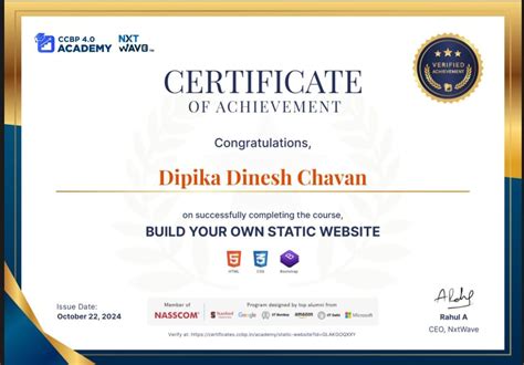 Dipika Chavan On Linkedin Ccbp Nxtwave Webdevelopment 16 Comments