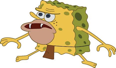 Caveman Spongebob Stickers By Csbasix Redbubble