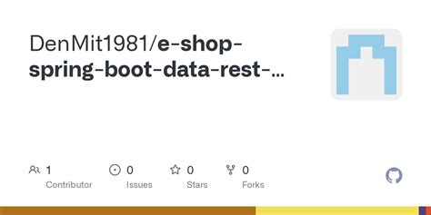 GitHub DenMit1981 E Shop Spring Boot Data Rest H2 Reactjs Docker