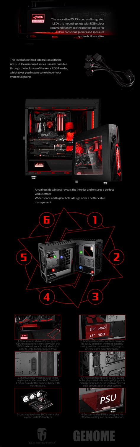 Buy Deepcool Genome Rog Certified Edition Case Genome Rog Pc Case