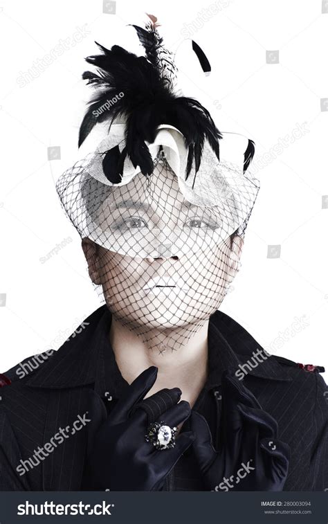 Androgynous Men Wearing Suit Fashion Pose Foto Stock 280003094