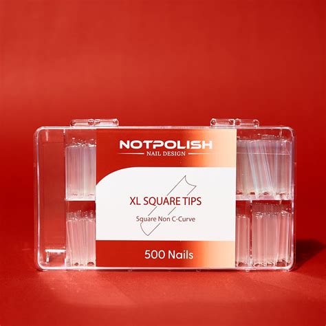 Xl Square Tips Non C Curve Notpolish Inc