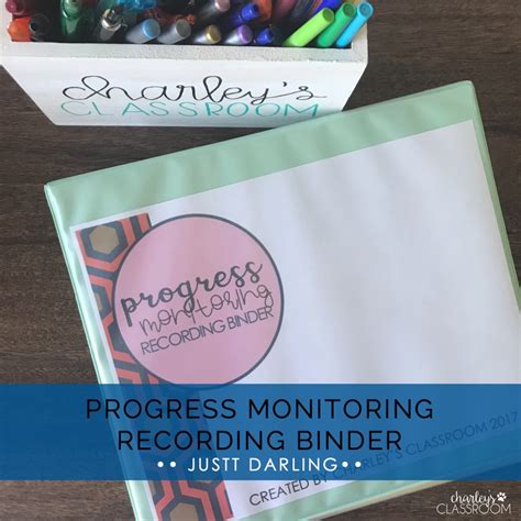 Iep Progress Monitoring Recording Binder Just Darling Special Education Charleys Classroom