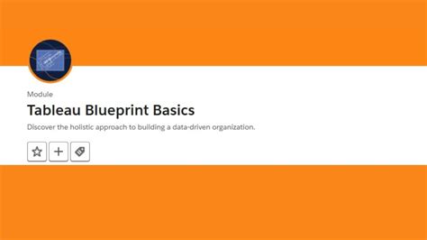 Tableau Blueprint Basics Trailhead Trailhead Salesforce Youtube