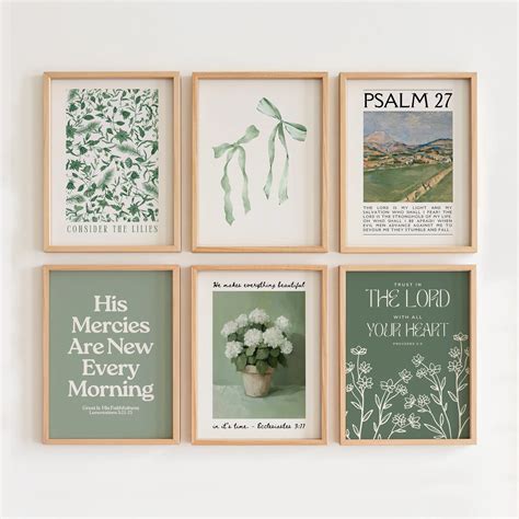 Vintage Bible Verse Gallery Set Of 6 — Olkening Press Digital Prints