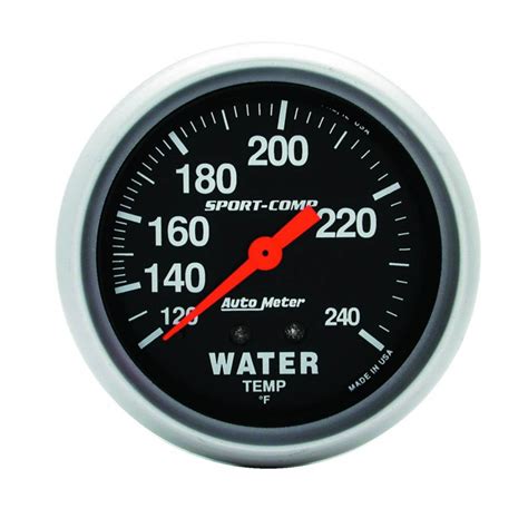 Autometer Sport Comp 2 58 Water Temp Gauge 120 240 Deg F